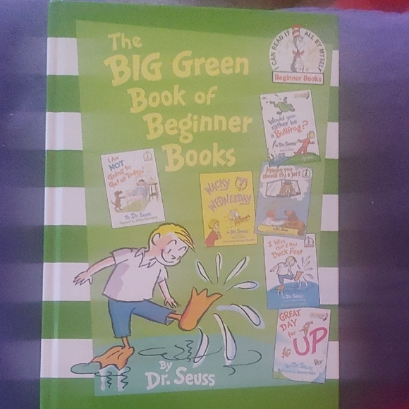 Dr. Seuss | Other | Dr Seuss Bright Green Illustrated Beginner Book ...